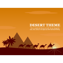 Free Desert Presentation Theme for PowerPoint and Google Slides