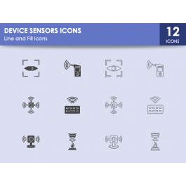Device Sensors Icons for PowerPoint and Google Slides