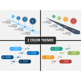 Diagonal Timeline PowerPoint and Google Slides Template - PPT Slides
