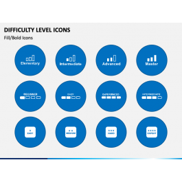 Difficulty Level Icons for PowerPoint and Google Slides - PPT Slides