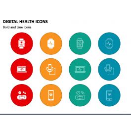 Digital Health Icons for PowerPoint and Google Slides - PPT Slides