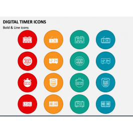 Digital Timer Icons for PowerPoint and Google Slides - PPT Slides