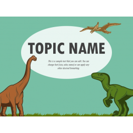 Free - Dinosaur Presentation Theme for PowerPoint and Google Slides