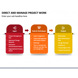 Direct and Manage Project Work PowerPoint Template - PPT Slides