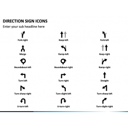 Direction Sign Icons for PowerPoint and Google Slides - PPT Slides