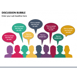 Discussion Bubble PowerPoint and Google Slides Template - PPT Slides