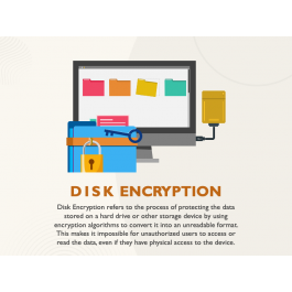 Disk Encryption PowerPoint and Google Slides Template - PPT Slides