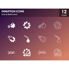 Disruption Icons for PowerPoint and Google Slides - PPT Slides