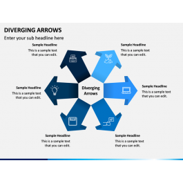 Diverging Arrows for PowerPoint and Google Slides - PPT Slides