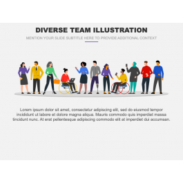 Diverse Team Illustration for PowerPoint and Google Slides