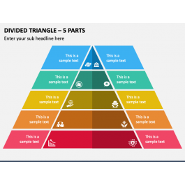 Divided Triangle – 5 Parts PowerPoint Template and Google Slides Theme