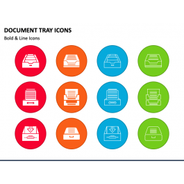 Document Tray Icons for PowerPoint and Google Slides - PPT Slides