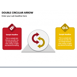 Double Circular Arrow for PowerPoint and Google Slides - PPT Slides