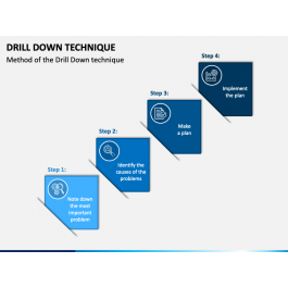 Drill Down Technique PowerPoint and Google Slides Template - PPT Slides