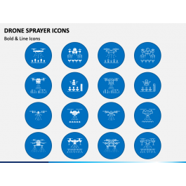 Drone Sprayer Icons for PowerPoint and Google Slides - PPT Slides