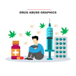 Drug Abuse Graphics for PowerPoint and Google Slides - PPT Slides