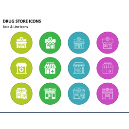 Drug Store Icons for PowerPoint and Google Slides - PPT Slides