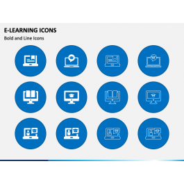 E-Learning Icons for PowerPoint and Google Slides - PPT Slides