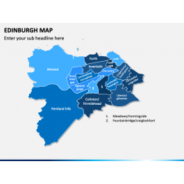 Edinburgh Map for PowerPoint and Google Slides - PPT Slides