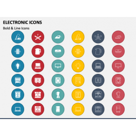 Electronic Icons for PowerPoint and Google Slides - PPT Slides