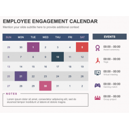 Employee Engagement Calendar PowerPoint and Google Slides Template ...
