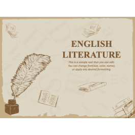 English Literature Presentation Theme - Free Download | PowerPoint ...