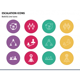 Escalation Icons for PowerPoint and Google Slides - PPT Slides