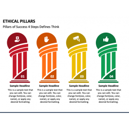 Ethical Pillars PowerPoint and Google Slides Template - PPT Slides