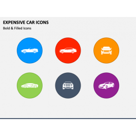 Expensive Car Icons for PowerPoint and Google Slides - PPT Slides