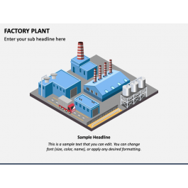 Factory Plant Illustration for PowerPoint and Google Slides - PPT Slides