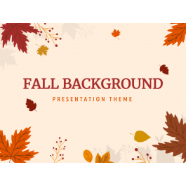 Free - Fall Background Presentation Theme for PowerPoint and Google Slides