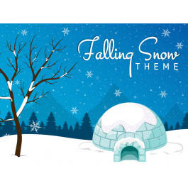 Free - Falling Snow Presentation Theme for PowerPoint and Google Slides