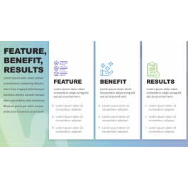 Feature, Benefit, Results PowerPoint and Google Slides Template