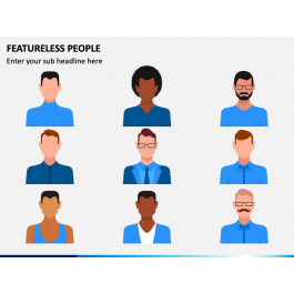 Featureless People PowerPoint and Google Slides Template - PPT Slides