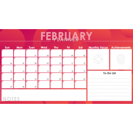 Free - Free - Free - February Planner PowerPoint and Google Slides ...