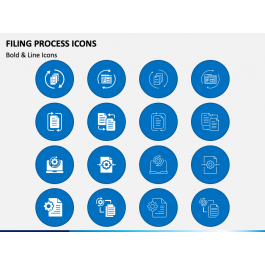 Filing Process Icons for PowerPoint and Google Slides - PPT Slides