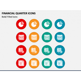 Financial Quarter Icons for PowerPoint and Google Slides - PPT Slides