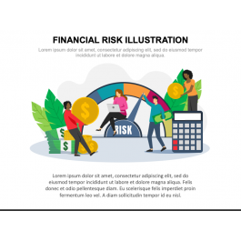 Financial Risk Illustration for PowerPoint and Google Slides - PPT Slides