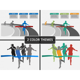 Finish Line PowerPoint and Google Slides Template - PPT Slides