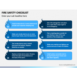 Fire Safety Checklist PowerPoint and Google Slides Template - PPT Slides