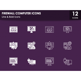 Firewall Computer Icons for PowerPoint and Google Slides - PPT Slides