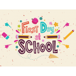 Free - First Day at School PowerPoint Template and Google Slides Theme