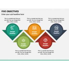 Five Objectives PowerPoint Presentation Slides - PPT Template