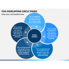 Five Overlapping Circle Stages PowerPoint Presentation Slides - PPT ...