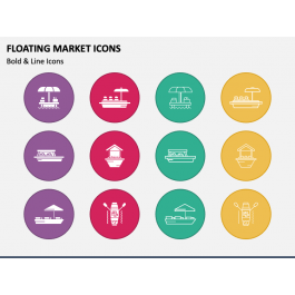 Floating Market Icons for PowerPoint and Google Slides - PPT Slides