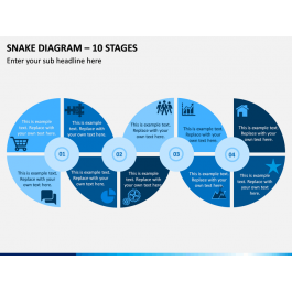 Snake Diagram - 10 Stages PowerPoint Slide