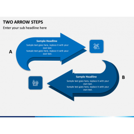 PowerPoint Two Arrow Steps