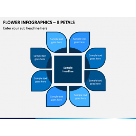 PowerPoint Flower Infographics – 8 Petals