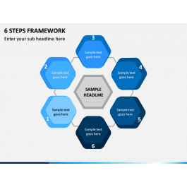 6 Steps Framework PowerPoint Template - PPT Slides