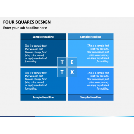 Four Squares Design PowerPoint Presentation Slides - PPT Template
